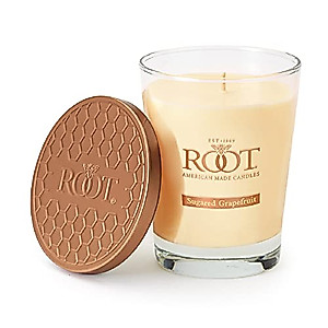 Root Candles 8870296 Honeycomb Veriglass Scented Beeswax Blend Candle, Large, Sugared Grapefruit