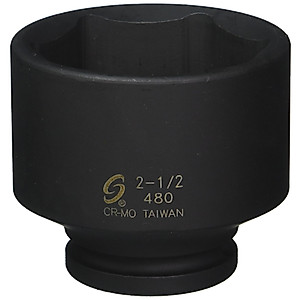 Sunex 480 3/4" Drive Standard 6 Point Impact Socket 2-1/2"
