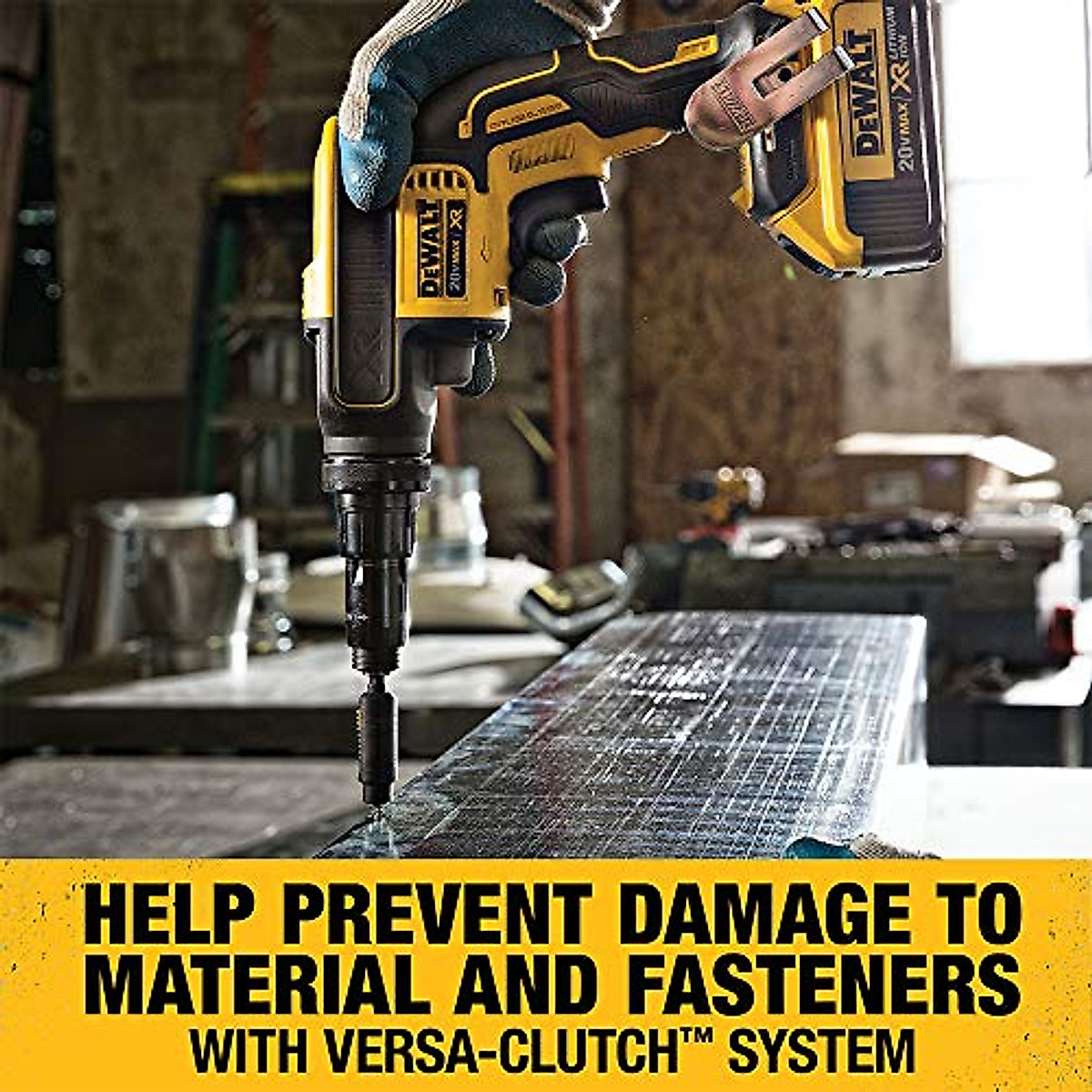 DEWALT 20V MAX* XR Screw Gun with Adjustable Torque and Clutch, Brushless (DCF622M2)