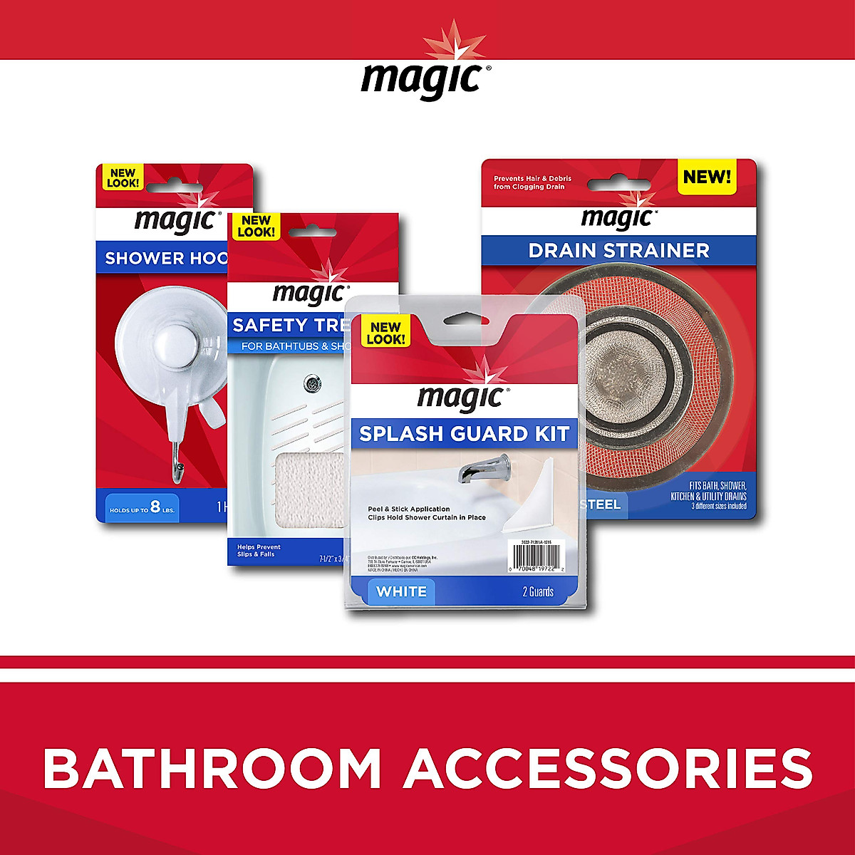 MAGIC 3124 Tub and Tile Refinishing Kit - Bright White - Paint On - Works On Ceramic Porcelain Acrylic Fiberglass Surfaces