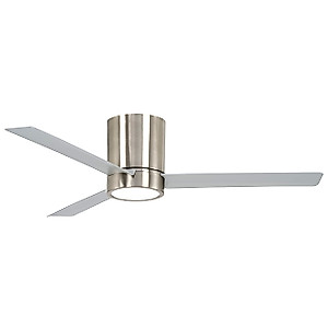 MINKA-AIRE Roto Flush 52" Hugger LED Ceiling Fan F644L-BN - Brushed Nickel