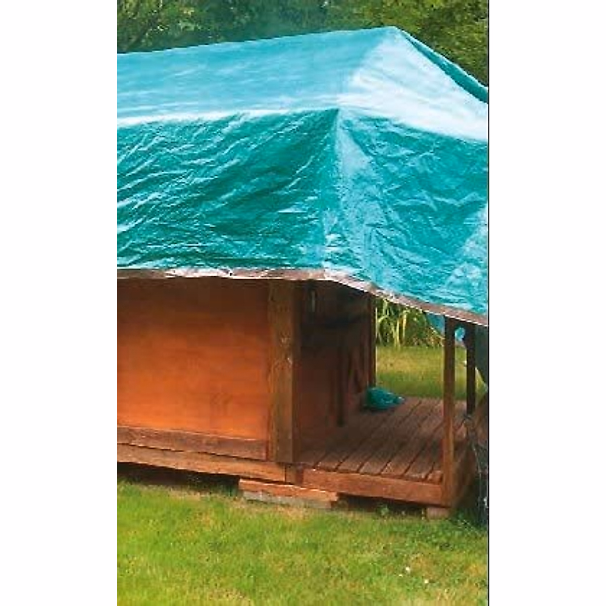 10' x 12' Foremost Tarp 11012 Brown/Green Dry Top Brown/Green 7-Mil Full Size Reversible Tarp
