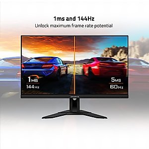 GIGABYTE M28U 28" 144Hz Gaming Monitor, 3840 x 2160 SS IPS Display, 1ms (GTG) Response Time, 9‎4% DCI-P3, VESA Display HDR400, FreeSync Premium Pro, 1x Display Port 1.4, 2x HDMI 2.1 (M28U-SA)