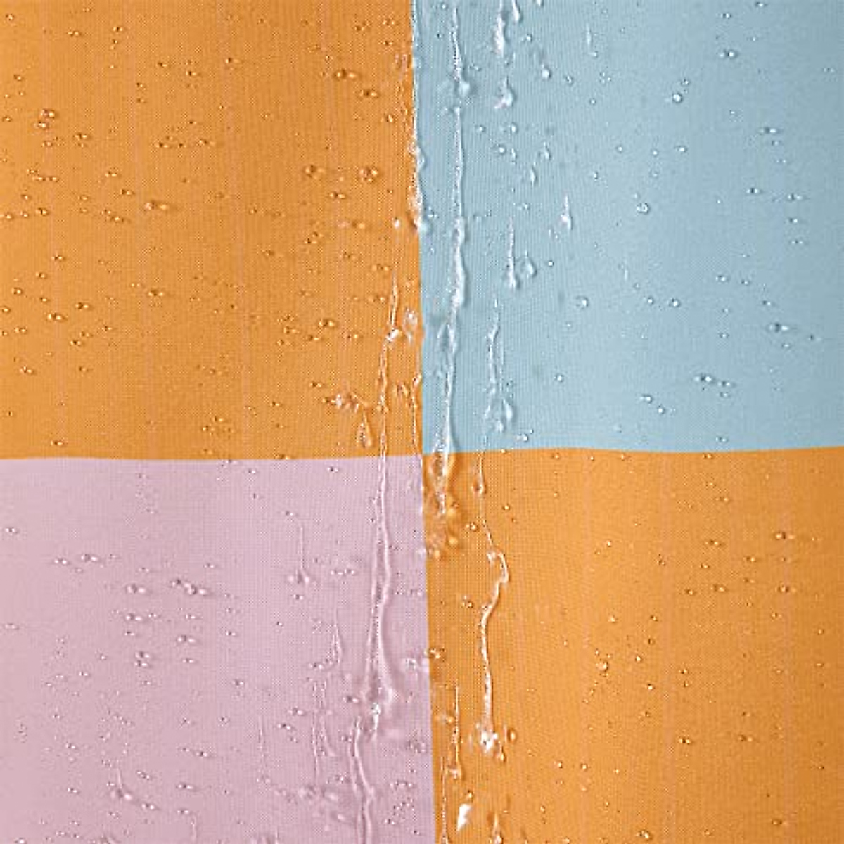 RoomTalks Multicolored Checkered Retro Fabric Shower Curtain for Bathroom, Heavy Duty & Waterproof Bright Rainbow Colorful Modern Simple Groovy Aesthetic Shower Curtain Set with Hooks Bathroom Decor