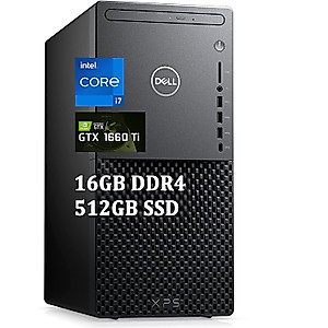 Dell XPS 8940 Premium Gaming Tower Desktop Computer I 11th Gen Intel 8-Core i7-11700 I 32GB DDR4 512GB SSD I GeForce GTX 1660 Ti 6GB I DVD-RW USB-C WiFi6 Bluetooth Win10 Black (Renewed)