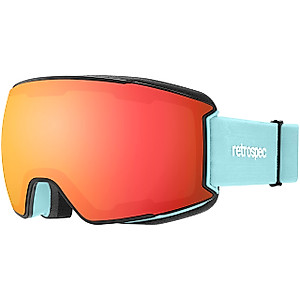 Retrospec Zenith Ski Goggles for Men and Women Over Glasses, UV Protection, Anti-Fog, Scratch Resistant Snow Goggles for Skiing and Snowboarding