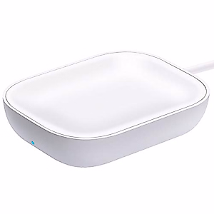 Airpods Pro Charger, Wireless Charger for AirPods 3rd/AirPods Pro 2nd/Airpods Pro/Airpods, Fast Wireless Charging Station for Apple Earbuds Earpods, Wireless Charger Pad for Airpods Earphone White