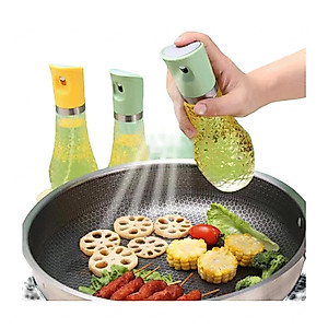 Olive Cooking Oil Spray Bottle | Olive Oil Spray Bottle, 260ml Glass Oil Mister Spray Bottle for Cooking Portable Oil Spray Bottle for Air Fryer, Salad Making, Kitchen Baking, Frying, BBQ
