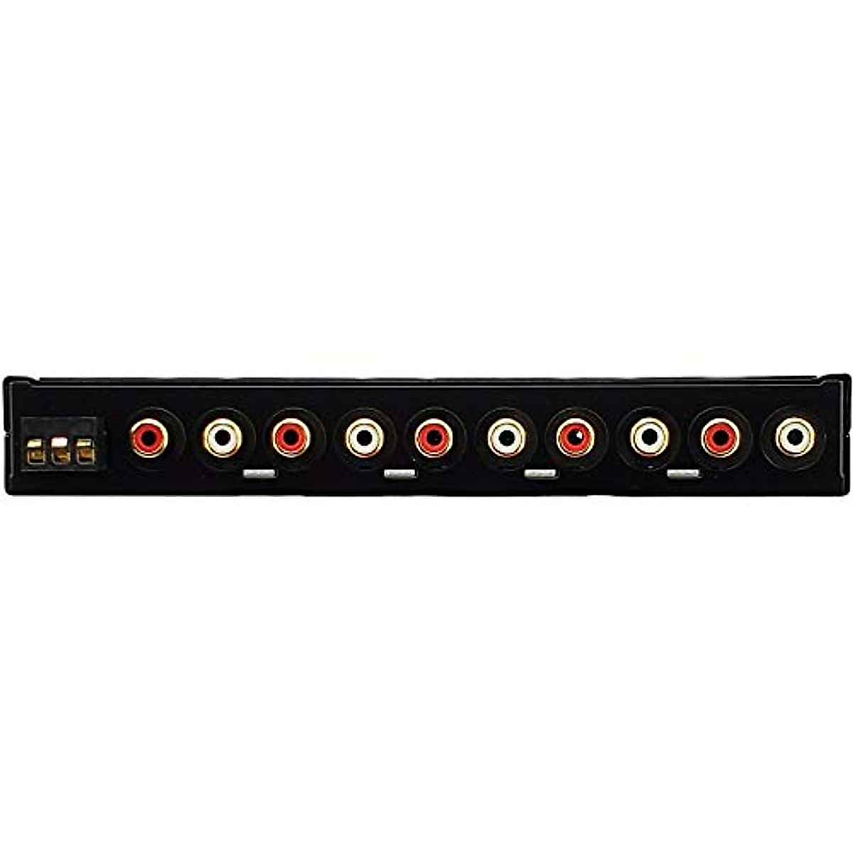 Gravity EQ15 1/2 Din Five Equalization Bands Car Audio Equalizer EQ Front, Rear +Master Volume Control with up to 9 Volts RMS of Output/Three Stereo RCA Output
