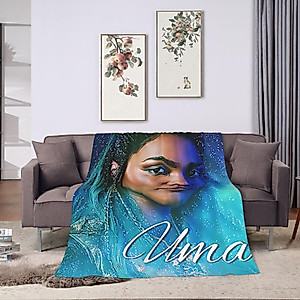 BNALAO Descendants Cartoon 3 Movie Blanket Cartoon Throw Flannel Blankets Lightweight Comfortable Bedding Gifts for Kids Adult 50"X40"
