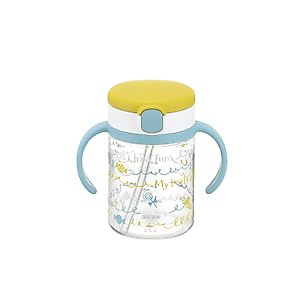 Richell Aqulea Outing Straw Mug 200ml Yellow