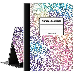 10.9 Inch iPad Air 5th Generation /iPad Air 4th Generation Case, Protective Hard Back Cover, Adjustable Smart Multi Viewing Stand, Auto Wake/Sleep, Pink CompositionBook