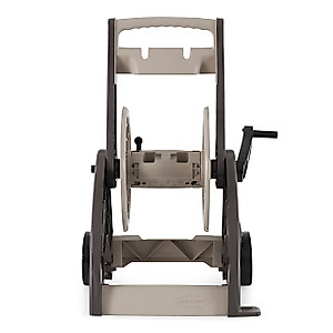 Suncast 175 ft. Hosemobile Garden Hose Reel Cart with 6" Wheels, Bronze/Taupe