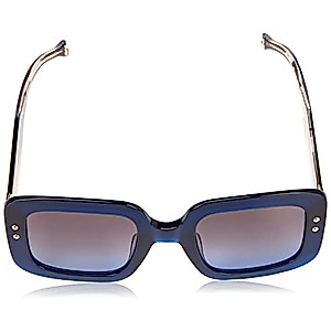 Carolina Herrera Grey Shaded Blue Square Ladies Sunglasses CH 0010/S 0PJP/GB 52