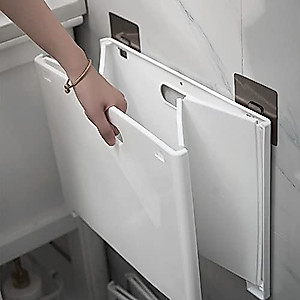SHUIZONG Dirty clothes storage baskets wall-mounted foldable dirty clothes basket household bathroom mounted put dirty clothes basket washing clothes