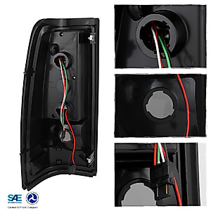 AKKON - For 1999-2002 Chevy Silverado 09-03 GMC Sierra Pickup Truck Smoke G2 LED Tail Lights Brake Lamps Replacement