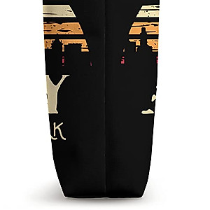 Retro Albany NY Skyline Sunset Silhouette New York Souvenir Tote Bag