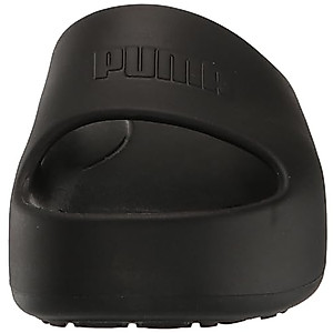 PUMA Women's SHIBUSA Slide Sandal, Puma Black-Puma Black, 7