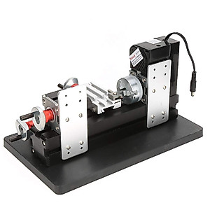 SOBL Mini Mtetal Lathe, 20000rpm Powerful Motor 24W DIY Tool Metal Woodworking Mini Motorized Lathe Machine, Grinder, Driller, Wood Lathe, Metal Lathe Machine, Miller for Wood Plastics