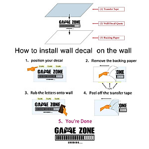 Game Zone Loading Wall Decals, Video Game Wall Stickers, Removable Art Design Gamers World Wall Decor for Boys Room Home Playroom Bedroom Walls Background Decoration (22"L x 9.1"H)