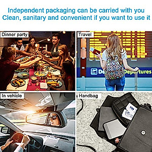 200 Count Dental Floss Picks Individually Wrapped, Eyxformula Oral Care Flossers for Adults & Kids, Travel Dental Picks for Teeth Cleaning, Tight Spaces Cleaning, Plaque Remover(4 Pack)