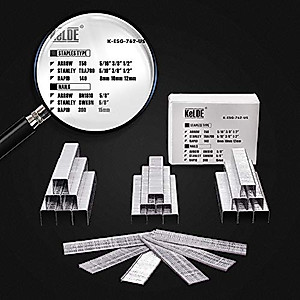 KeLDE Electric Staple/Nail Gun Kit, Braid Nailer, 120V Corded Power Stapler Set, Includes 900pcs T50 Staples and 300pcs 15mm Nails