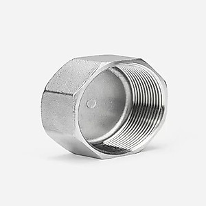 304 Stainless Steel Hexagonal Inner Wire Pipe Cap Internal Thread Wire Plug Head Internal Tooth Bulk Cap Head 6 Points Pipe Plug(1PCS_DN20)