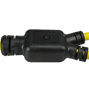 Conntek YL530520S 30-Amp 125-volt L5-30P Generator Y-Adapter Male Plug to U.S. 15/20-Amp Female Connectors