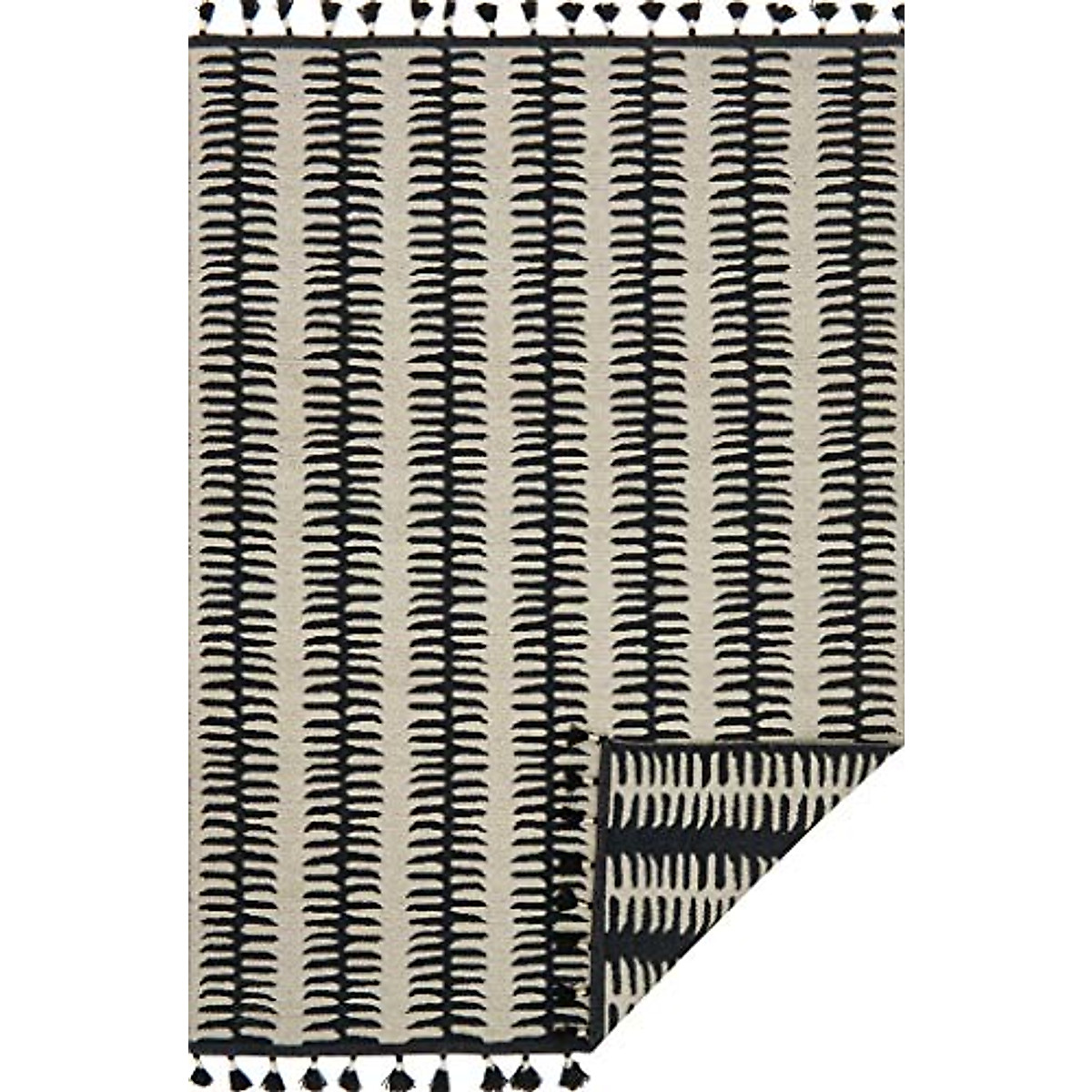 Loloi Justina Blakeney x Kahelo Collection KH-02 Black/Grey Contemporary 9'-3" x 13' Area Rug