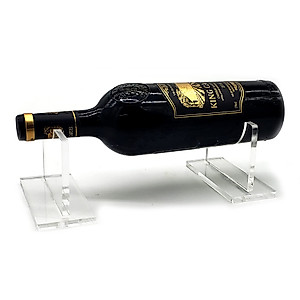 Wine Bottle Holder Floating Acrylic Stand Rack/Holder Counter Top Display Case Riser