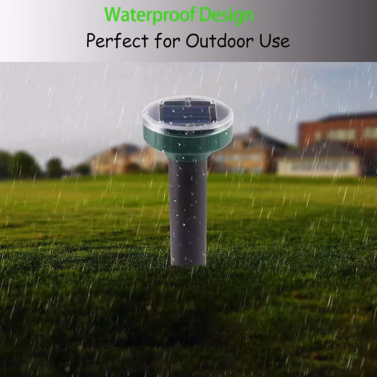 Mole Repellent Solar Powered Snake Repellent Ultrasonic, 8 Pack Gopher Repeller Sonic Mole Deterrent Spikes, Snake Gopher Mole Vole Repellent Outdoor for Lawn Garden & Yard, Groundhog Repellent