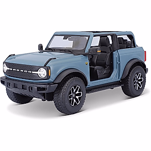 Maisto Diecast Cars 2021 Ford Bronco Badlands Blue Special Edition 1/18 Diecast Model Car by Maisto 31457