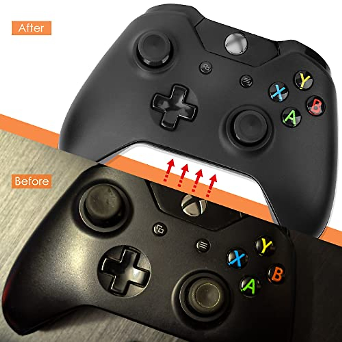 TOMSIN® Replacement Thumbsticks for Xbox One/ PS4 Controllers, Joysticks Repair Kit for Xbox One S (4 Pcs)