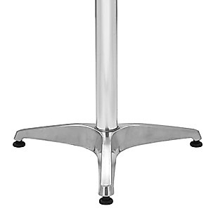 Camerina 5 Piece Patio Dining Set Outdoor Patio Dining Set Outdoor Patio Furniture Patio Set Patio Table and Chairs Set Aluminum Silver 48720