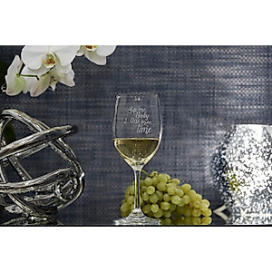 Lushy Wino – Sip Me Baby One More Time. Cute, Novelty, Etched Stemmed 16-Ounce Wine Glass with Funny Sayings in Gift Box