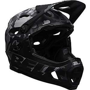 BELL Super DH MIPS Adult Mountain Bike Helmet - Matte/Gloss Black Camo (2022), Large (58-62 cm)
