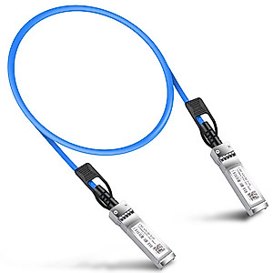 TRANSUTON Blue 10G SFP+ DAC Twinax Cable for Brocade 10G-SFPP-TWX-P-0501 Passive Copper Cable Ethernet 10GbE SFP+ to SFP+ Network Cable 5m(16.4ft)