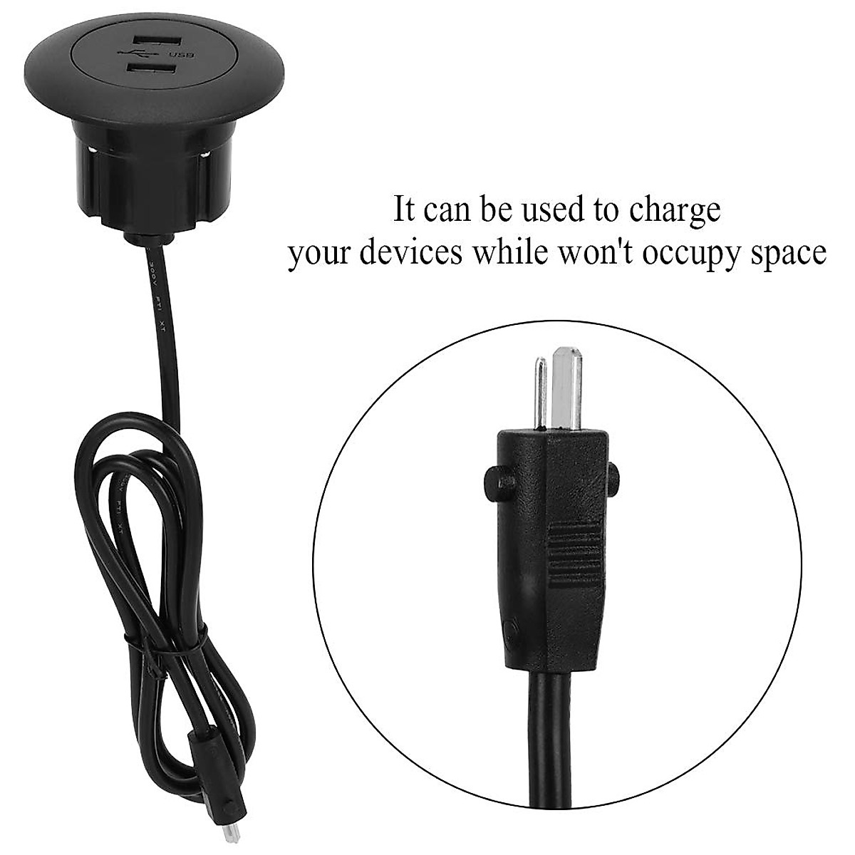 NDNCZDHC Sofa Dual USB Charger, Power Socket Dual USB Phone Charging Ports or Power Recliner Chair, Electric Sofa, Phone Charging Port for Home