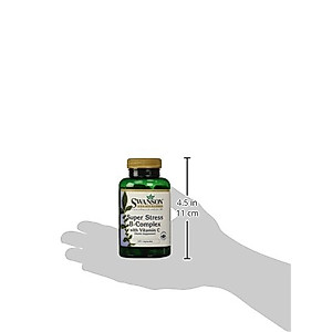 Swanson Vitamin B-Complex w/ Vitamin C - Natural Supplement Promoting Stress Relief, Energy Support & Aiding Immune Health - May Support Metabolism & Nervous Health - (100 Capsules)
