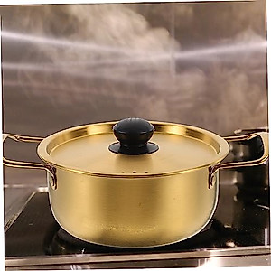Stainless Steel Pot Instant Noodle Pot Shabu Aluminum Instant Stockpot Korean Ramen Korean Hot Pot Korean Cookware Kitchen Pot Big Pots for Cooking Kitchen Cookware Wok