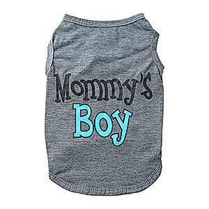 HonpraD English for Dogs Clothes Pet Mom Son Summer Spring Vest Puppy Pet Clothes Dog Training Vests Elastic Soft Vest Pajama Coat Jacket Shirt for Autumn Winter