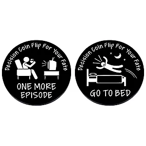 Funny Valentines Day Coin Gifts for Boyfriend Girlfriend Teen Girls Boys Women Decision Coin for Men Daughter Son Christmas Birthday Graduation Gift for Kids Friends Wife Husband Stocking Stuffers