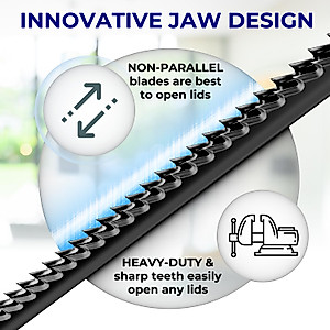 Under Cabinet Lid Jar Opener - for Weak Hands and Seniors with Arthritis - Heavy Duty, Allows to Easily Unscrew Any-Size Lid - Effortless Bottle & Can Opener for your Kitchen