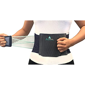 AllyFlex Sports® Lumbar Support - Back Brace For Men & Women Ergonomic Design and Lightweight Breathable Material Provide Back Support and Pain Relief for Waist - XS/S (25.0'' - 31.5'')