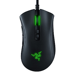 Razer DeathAdder v2 Ergonomic Wired Gaming Mouse Chroma RGB Lighting Programmable (Renewed)