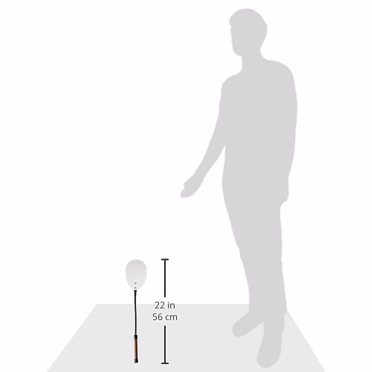 Rehabilitation Advantage Magnified Oval Flexible Inspection Mirror