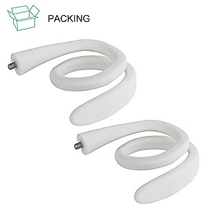 2Pack Flexible Twist Mount for Ring Stick Up Cam & Ring Indoor Cam, Flexible Gooseneck Mounting Bracket to Attach Your Camera Anywhere with No Tools - White