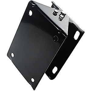 BLUBIRD HRS3812 20 ga. 8.5" x 6" Universal Hose Reel Swivel Mount for Floor, Wall, Ceiling, 140 Degree Rotation, Black Powder Coated, Steel, 4 Slotted Holes
