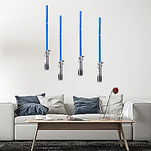 LEKUSHA Clear Lightsaber Wall Mount Display Stand Light Saber Holder Compatible for Any Lightsaber, Pack of 2