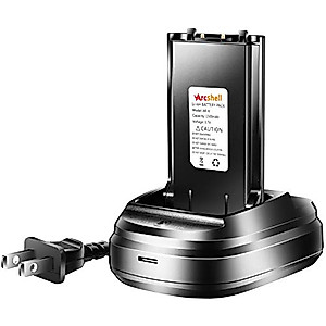 Arcshell Rechargeable Long Range Two-Way Radios with Earpiece 4 Pack Walkie Talkies Li-ion Battery and Charger Included